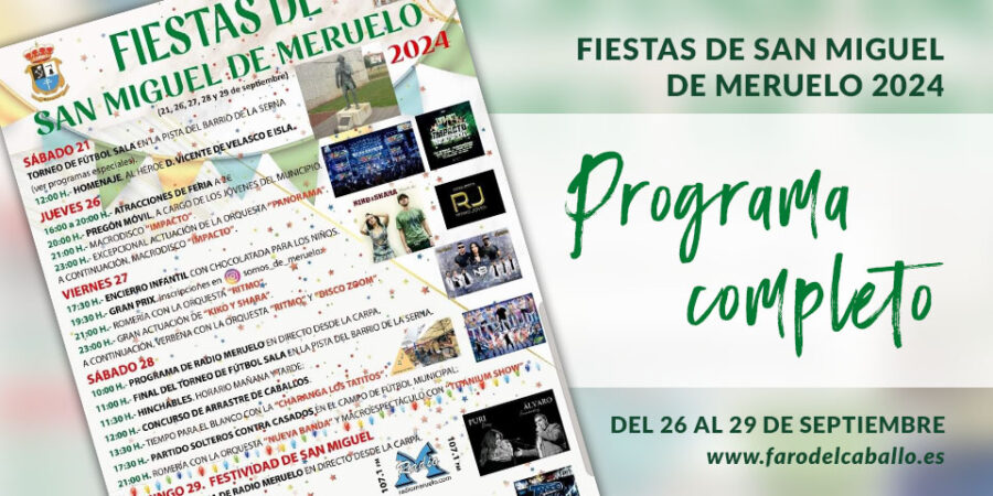 Programa fiestas de Meruelo 2024
